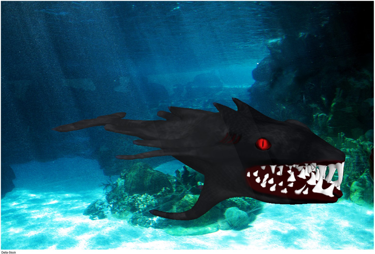 Mutant Shark 3d Model