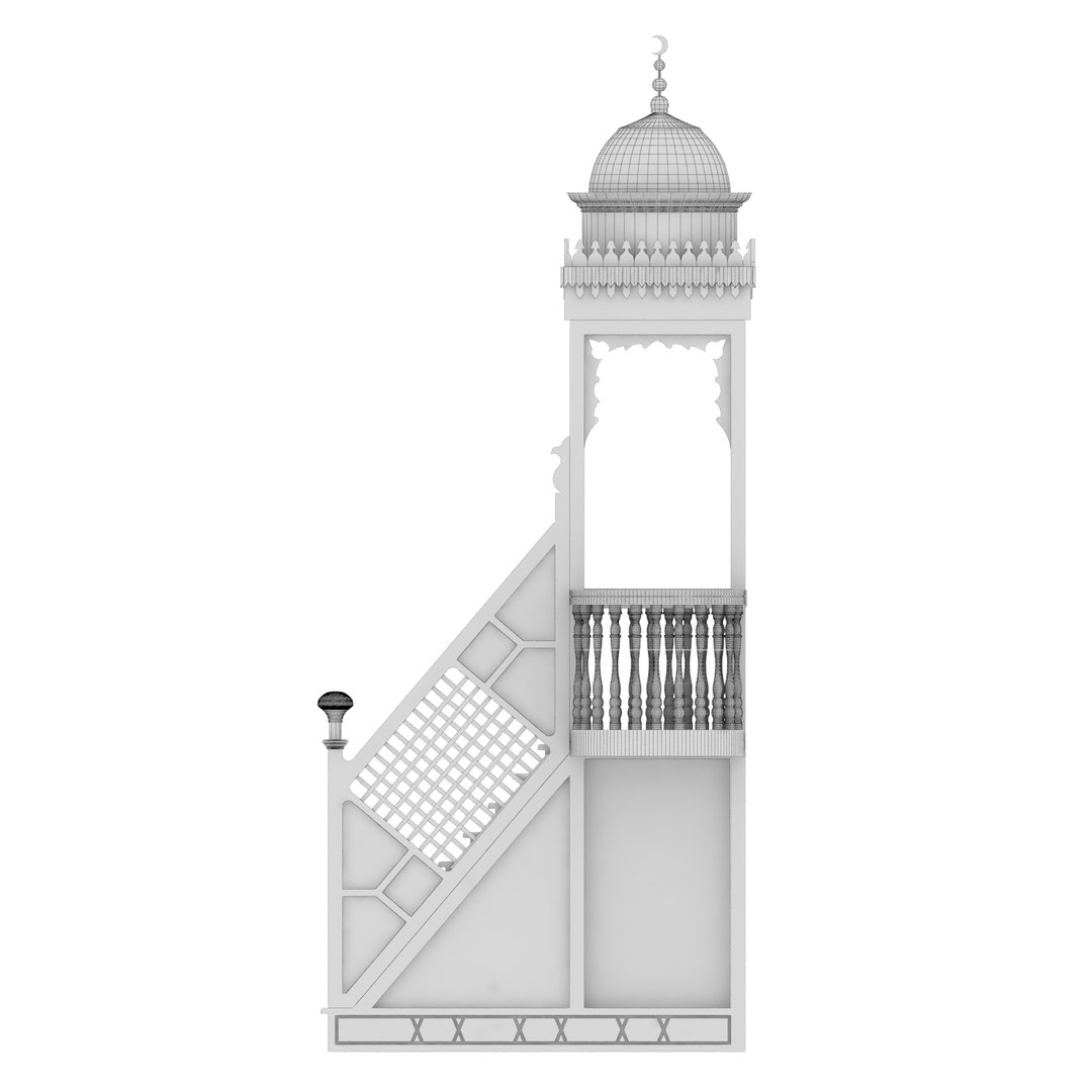 Islamic Menbar Mosque 3d Max