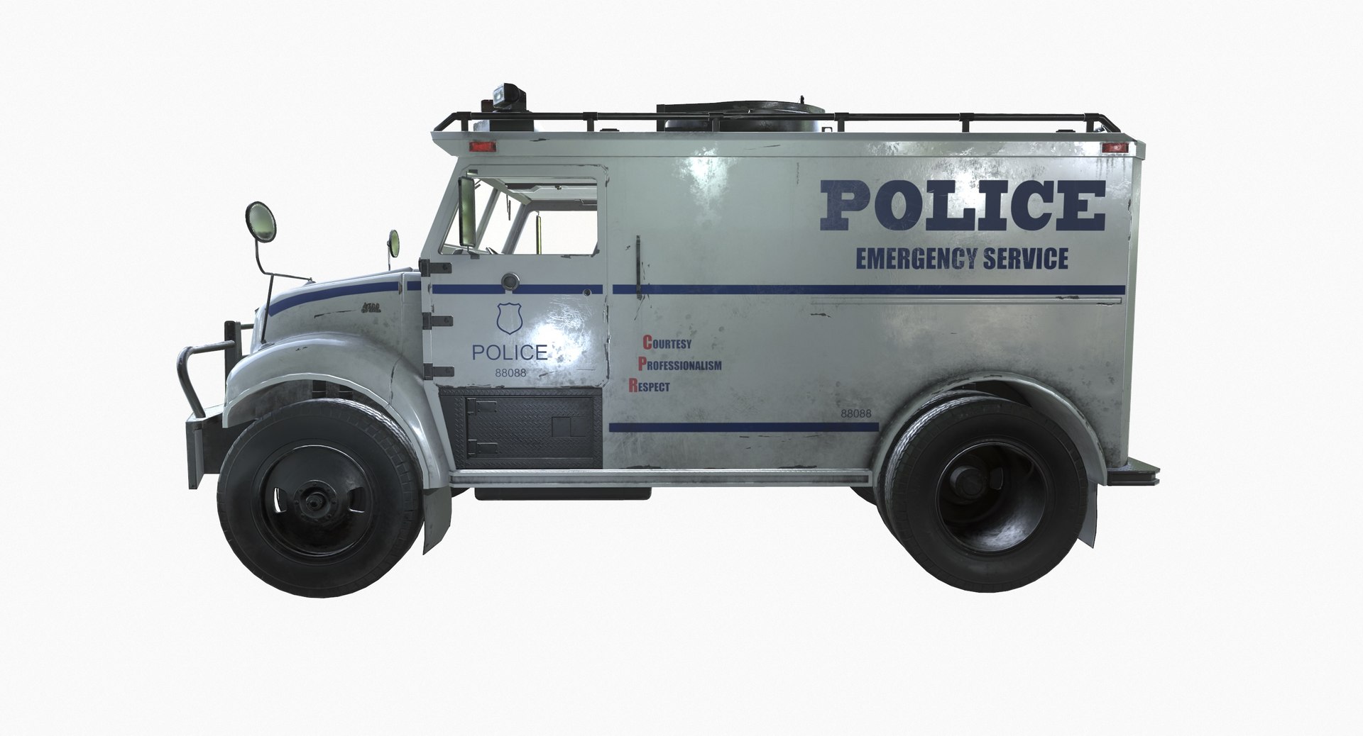 ready swat truck 3d 3ds