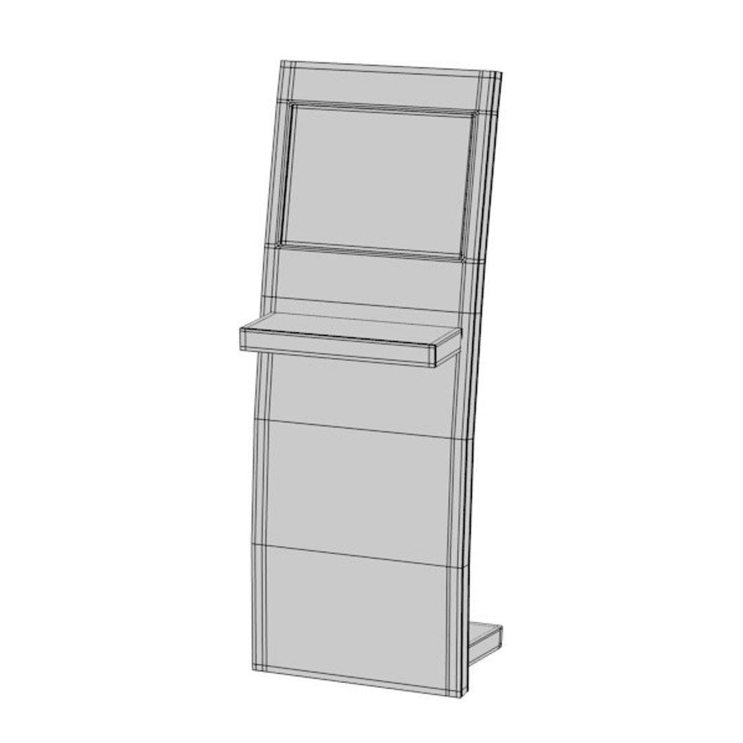3d Computer Terminal Model