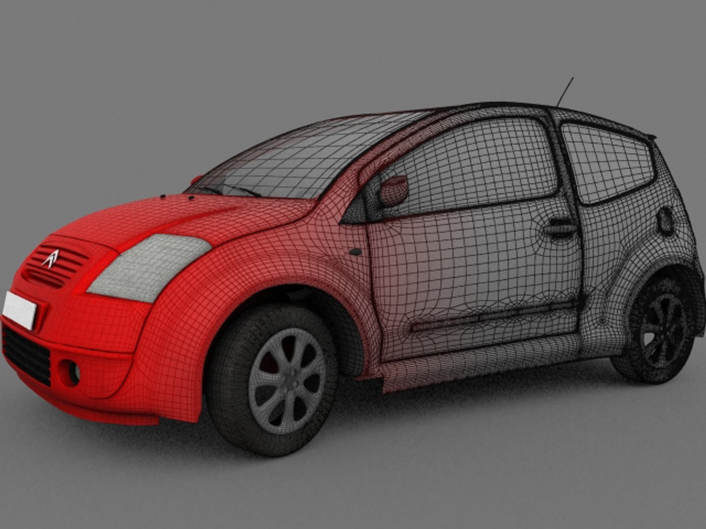 3d Model Citroen C2