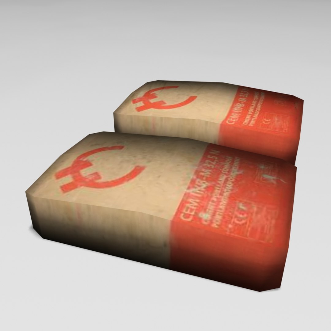 3ds Max Cement Bags