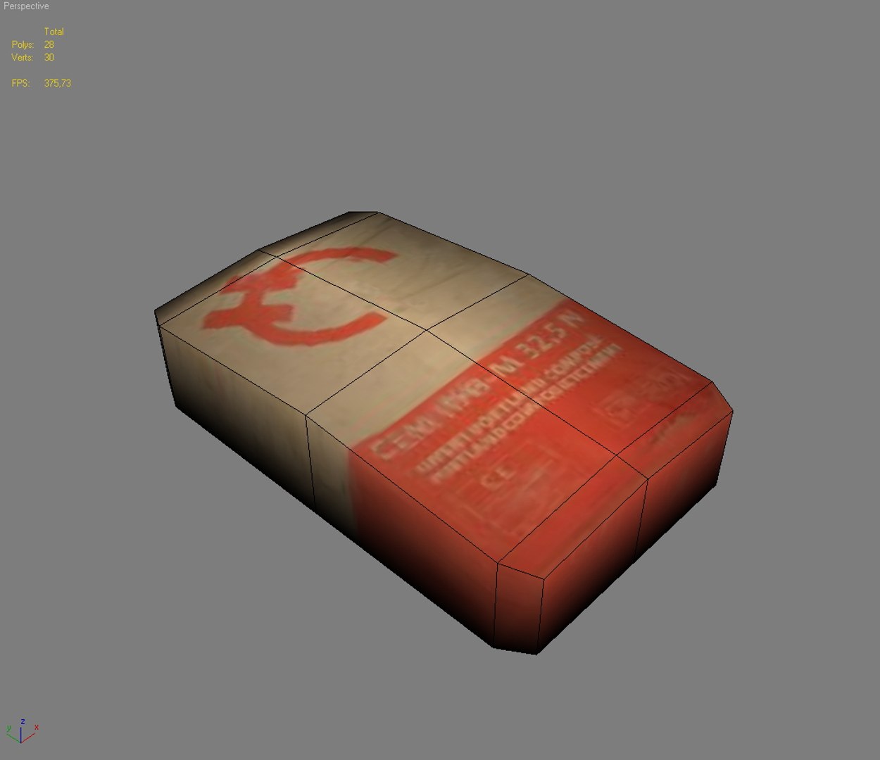 3ds Max Cement Bags