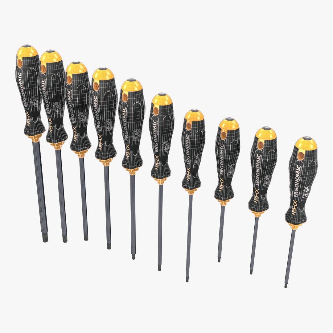 3d security torx screwdrivers model
