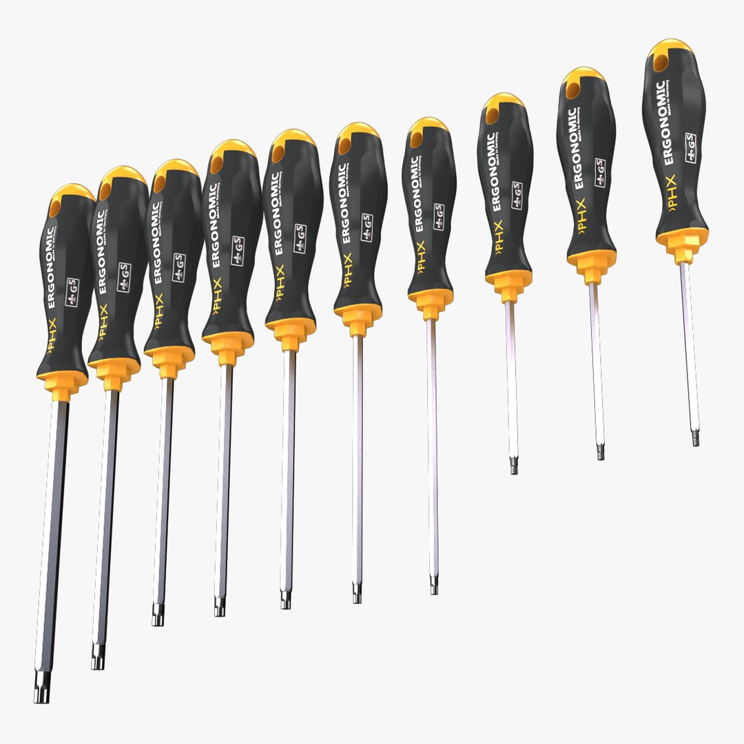 3d security torx screwdrivers model