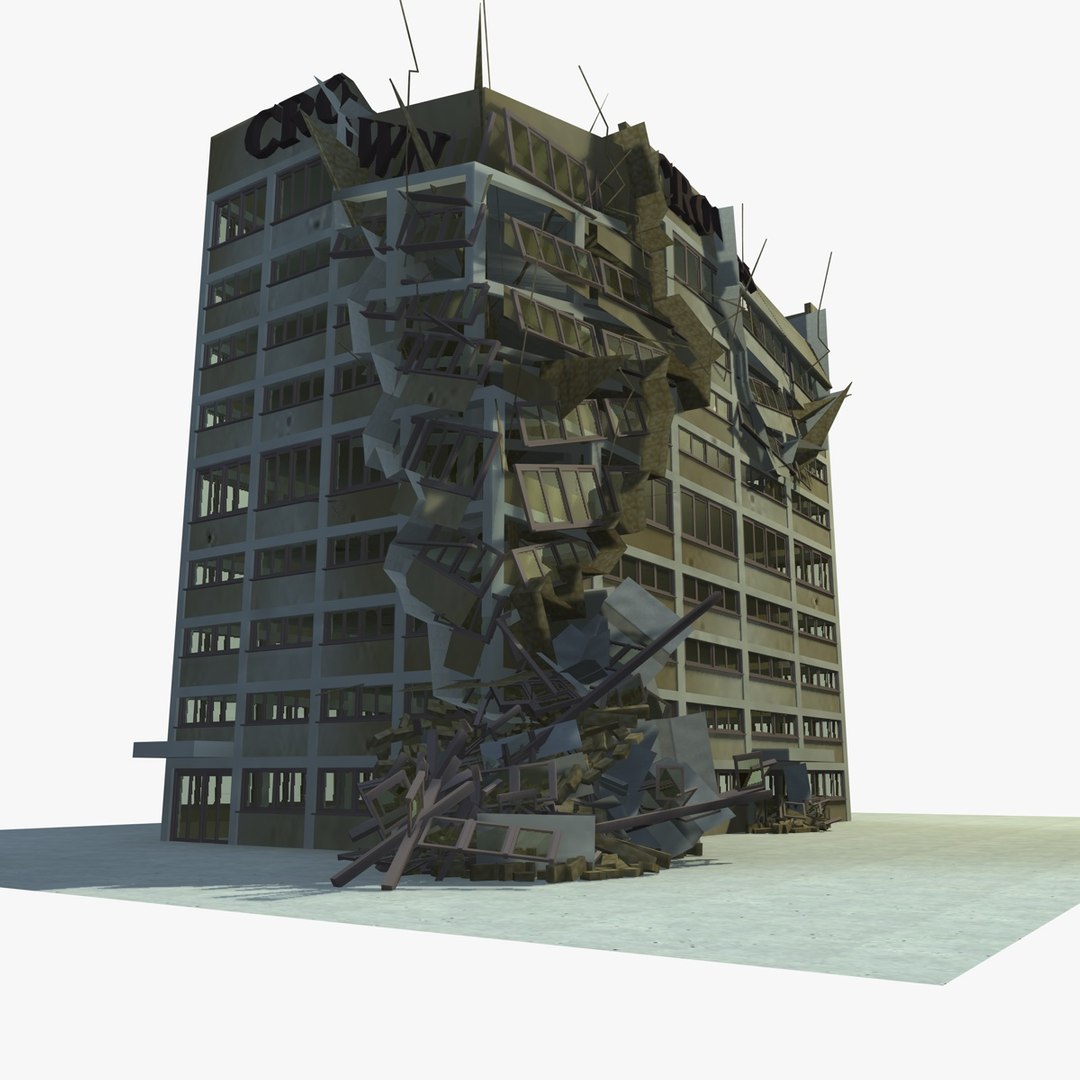 Demolished Building 2 3d Model