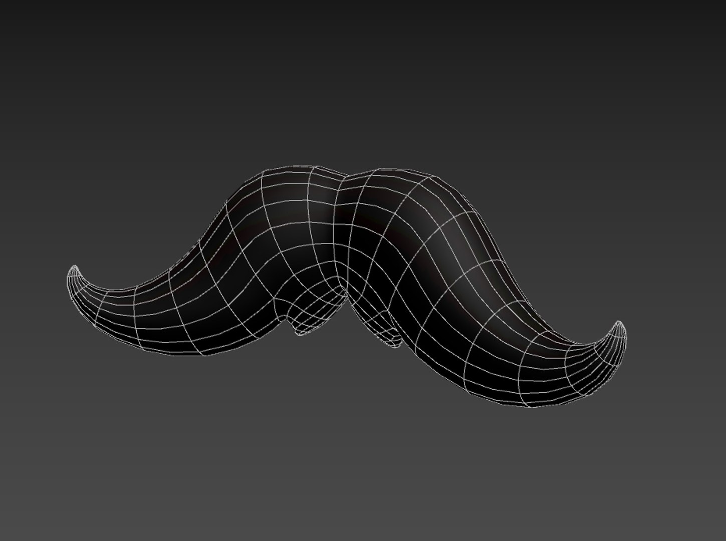 3D Mustache Hair - TurboSquid 1538216