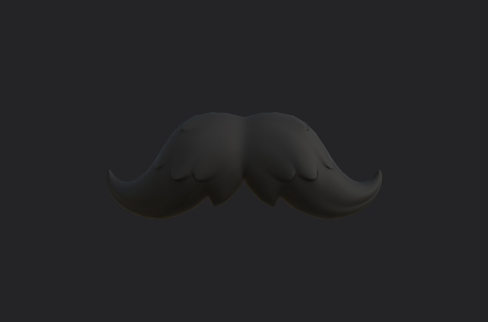 3D Mustache Hair - TurboSquid 1538216