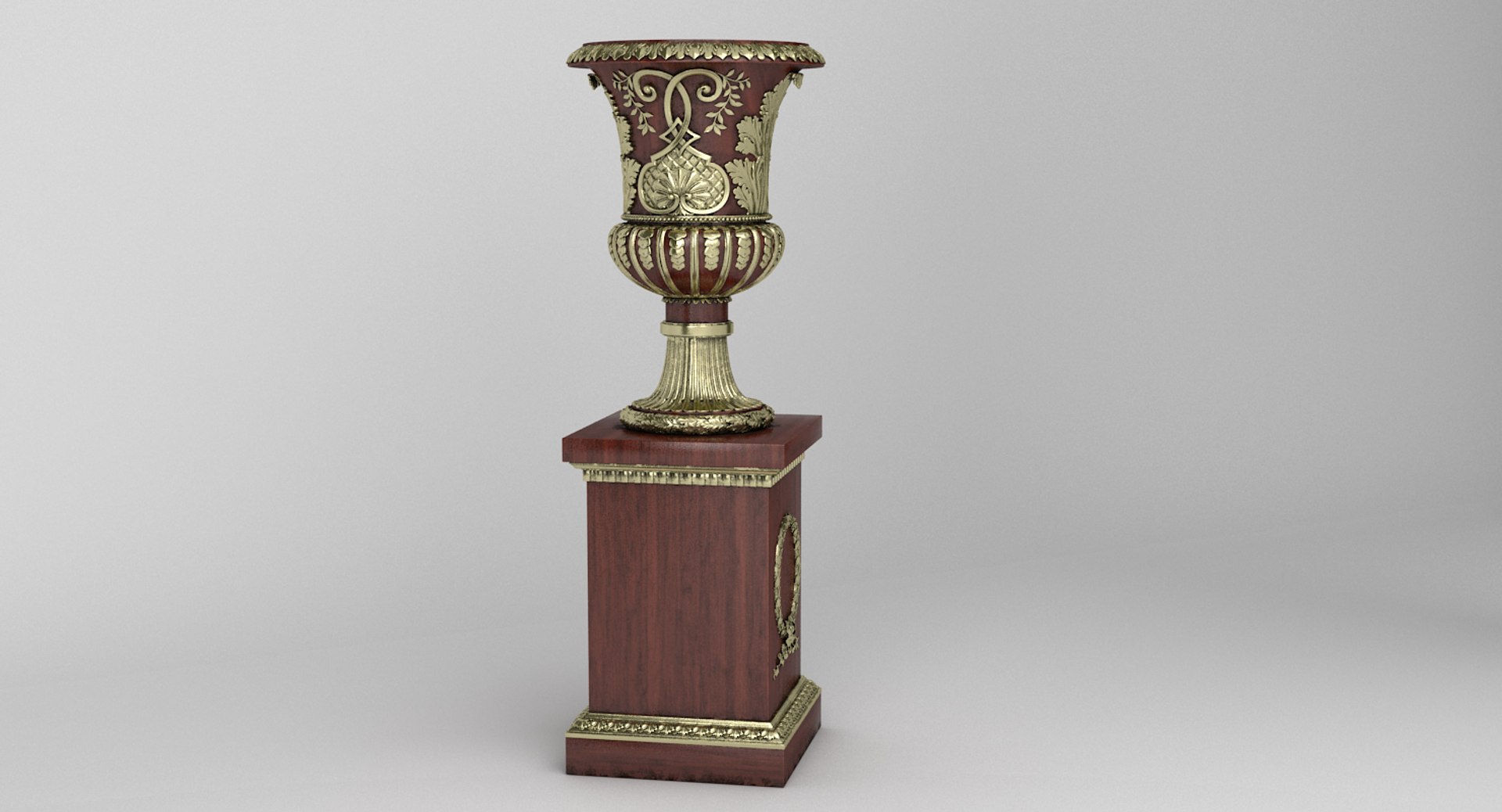 3d Model Classic Urn 01