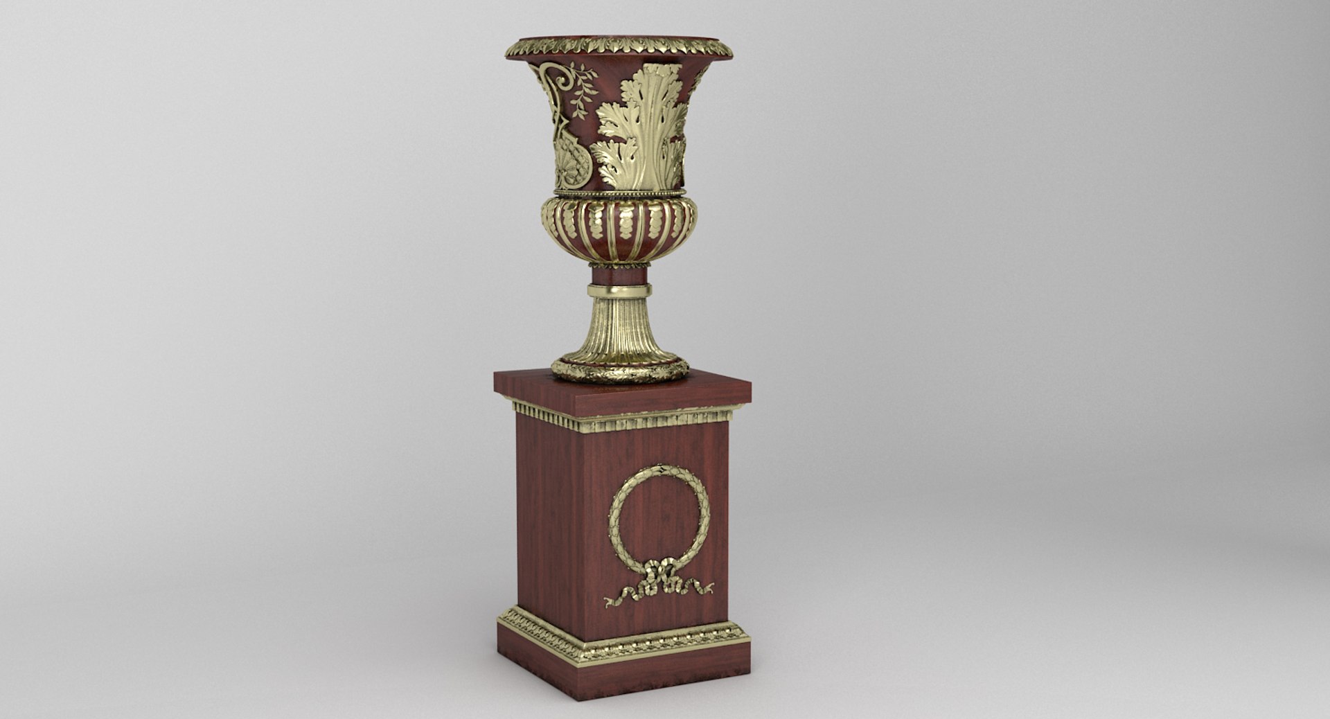 3d Model Classic Urn 01