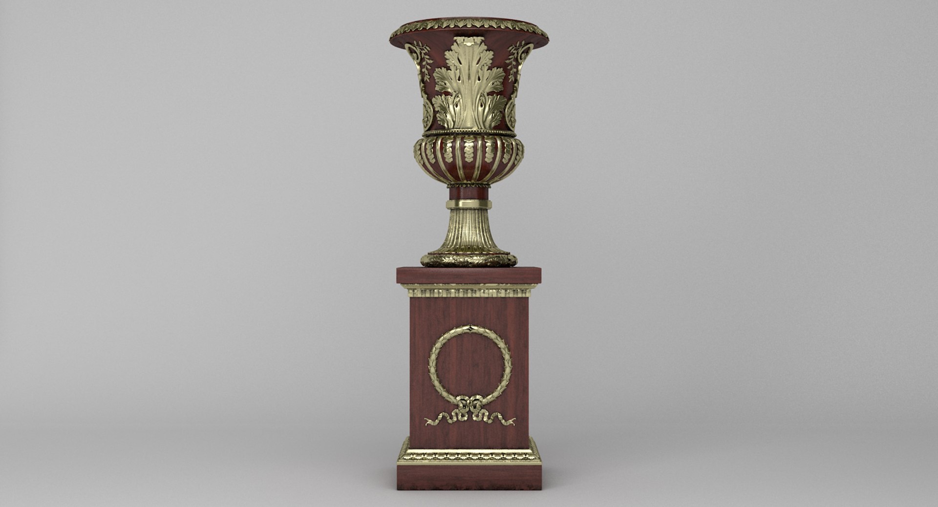 3d Model Classic Urn 01