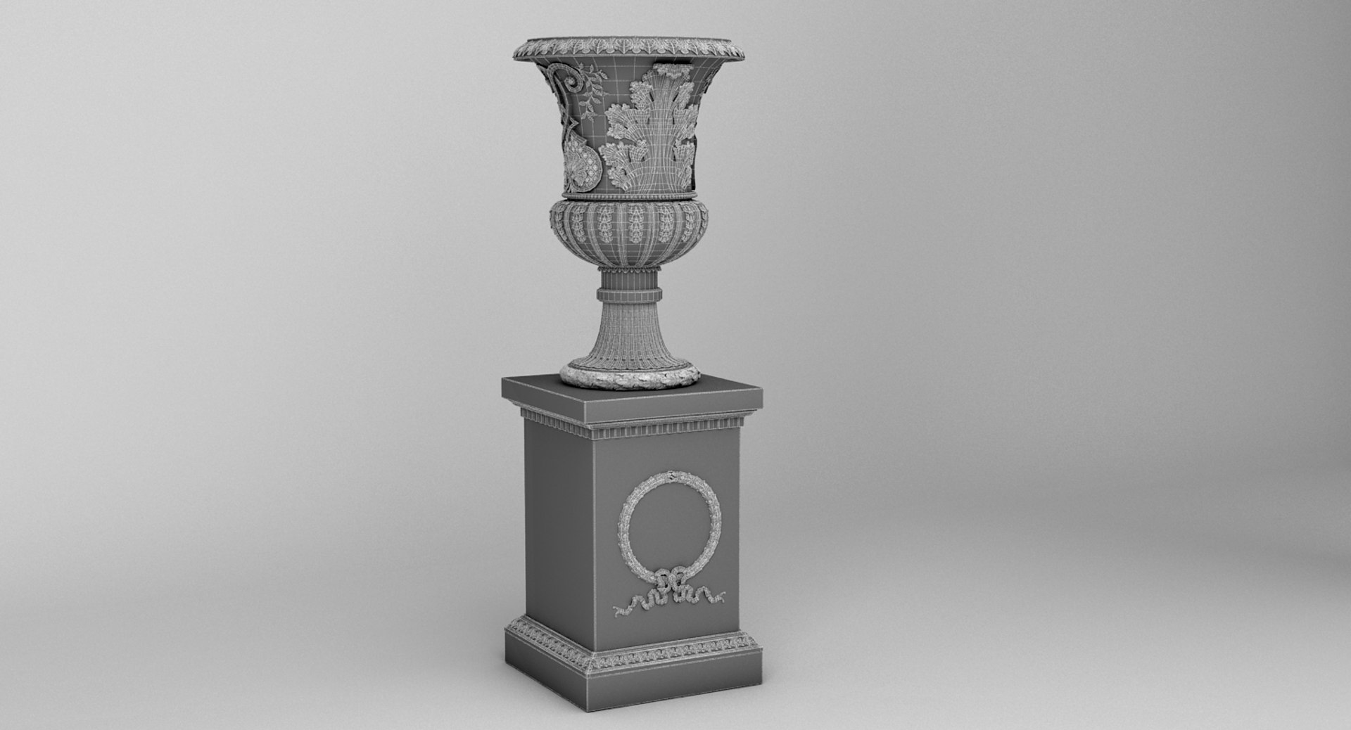 3d Model Classic Urn 01