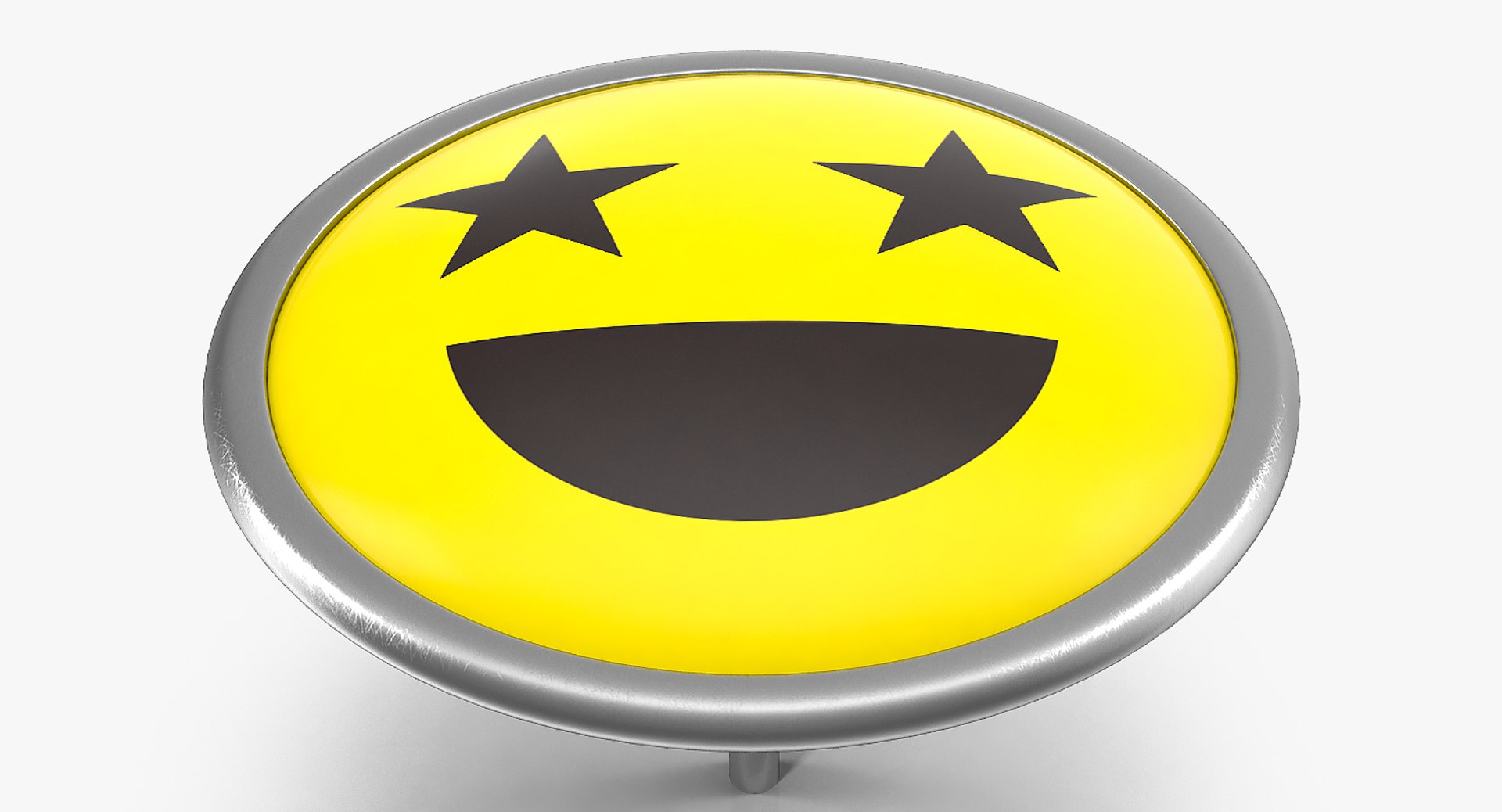 Smiley Push Pin 3D Model - TurboSquid 1425080