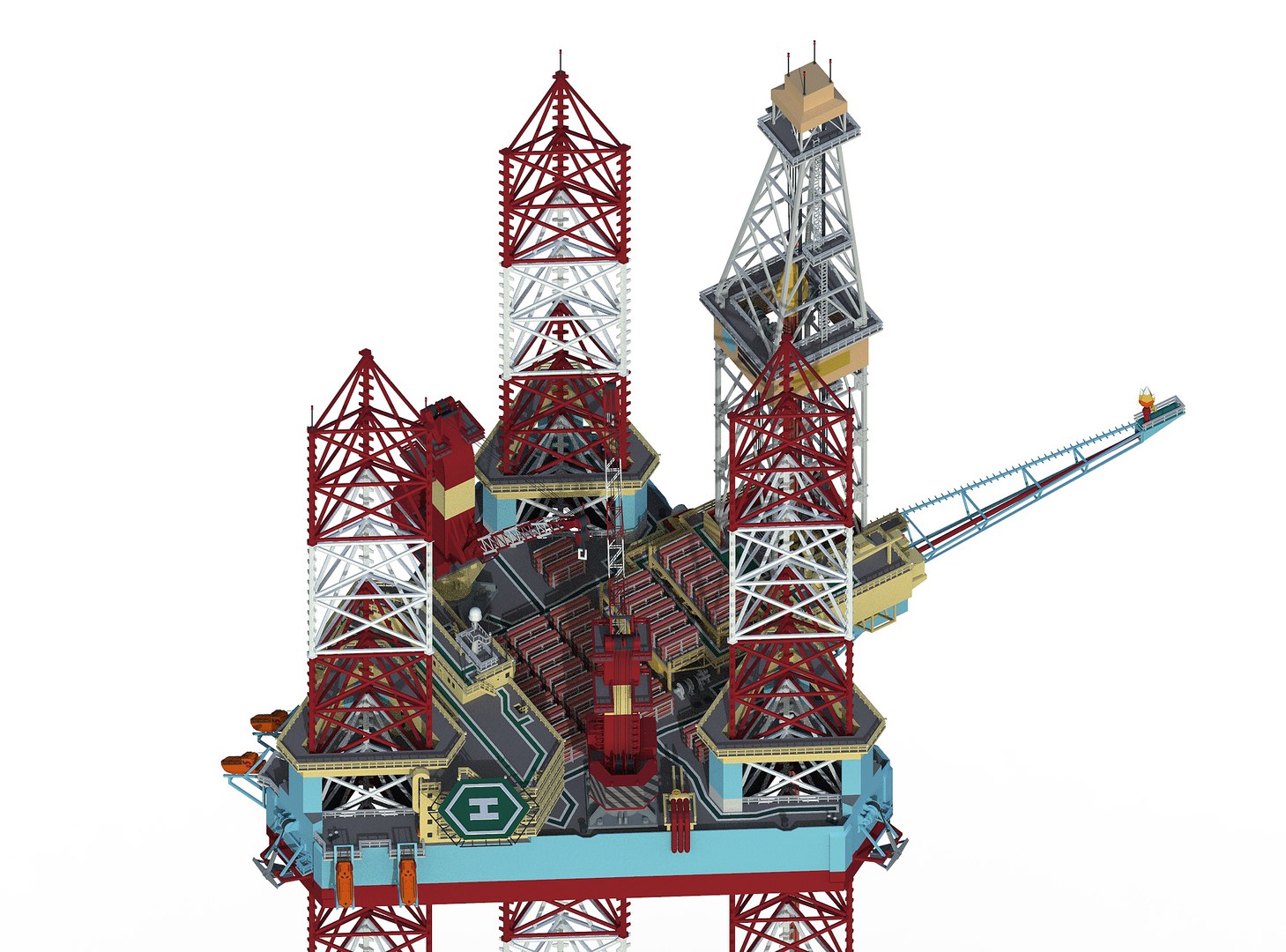 Low Poly Jack Up Drilling Rig M 3D Model - TurboSquid 1921862