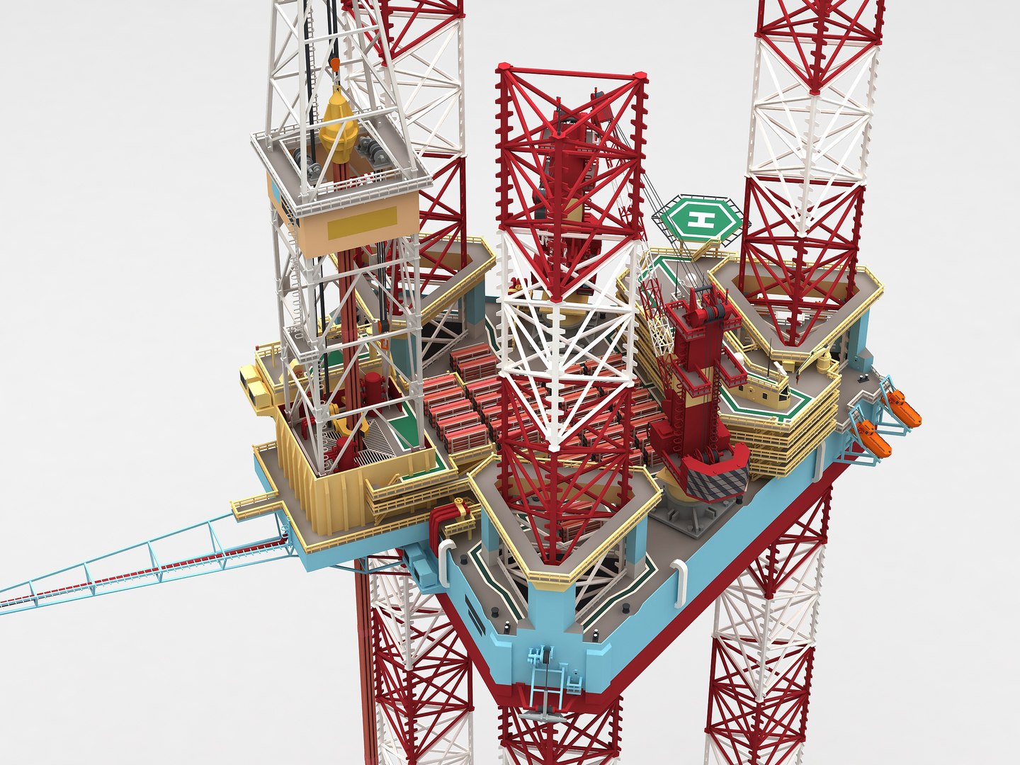 Low Poly Jack Up Drilling Rig M 3D Model - TurboSquid 1921862