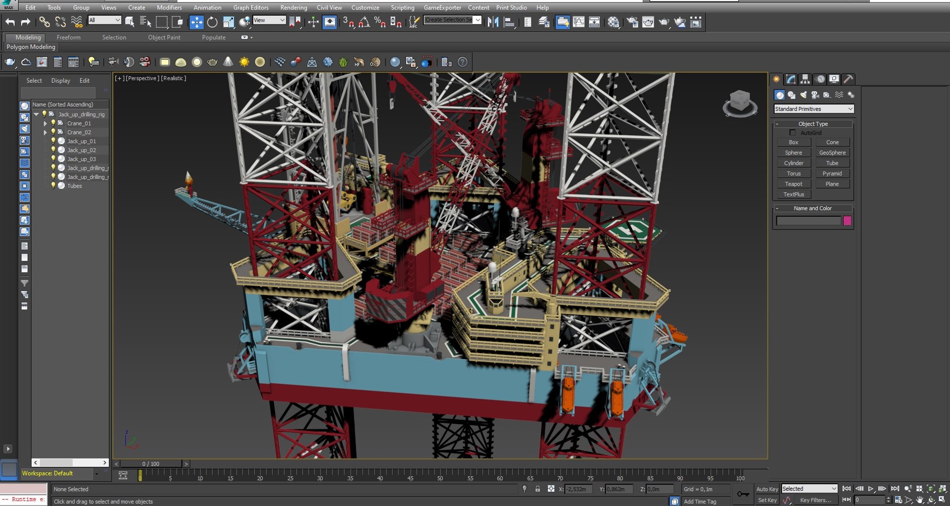 Low Poly Jack Up Drilling rig M 3D model - TurboSquid 1921862