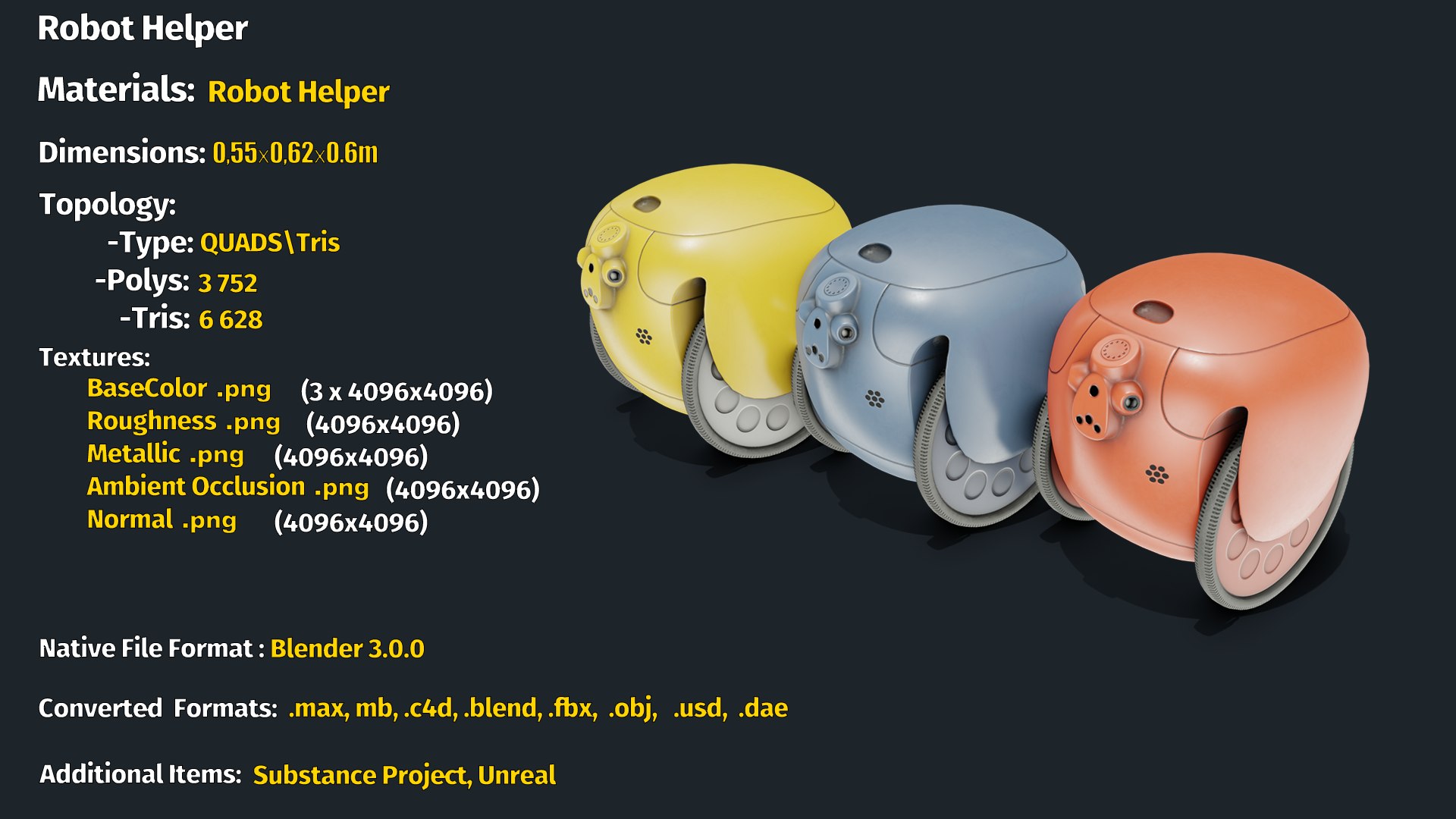 Robot Helper 3D - TurboSquid 1834817