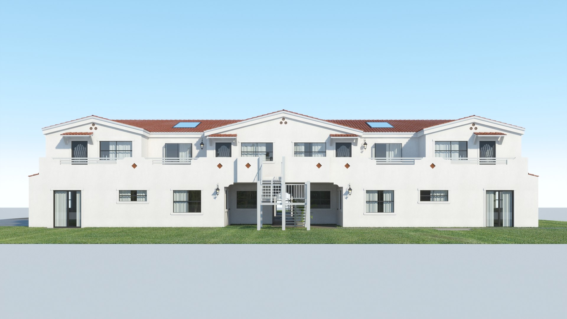 3D Townhouse Model - TurboSquid 2248390