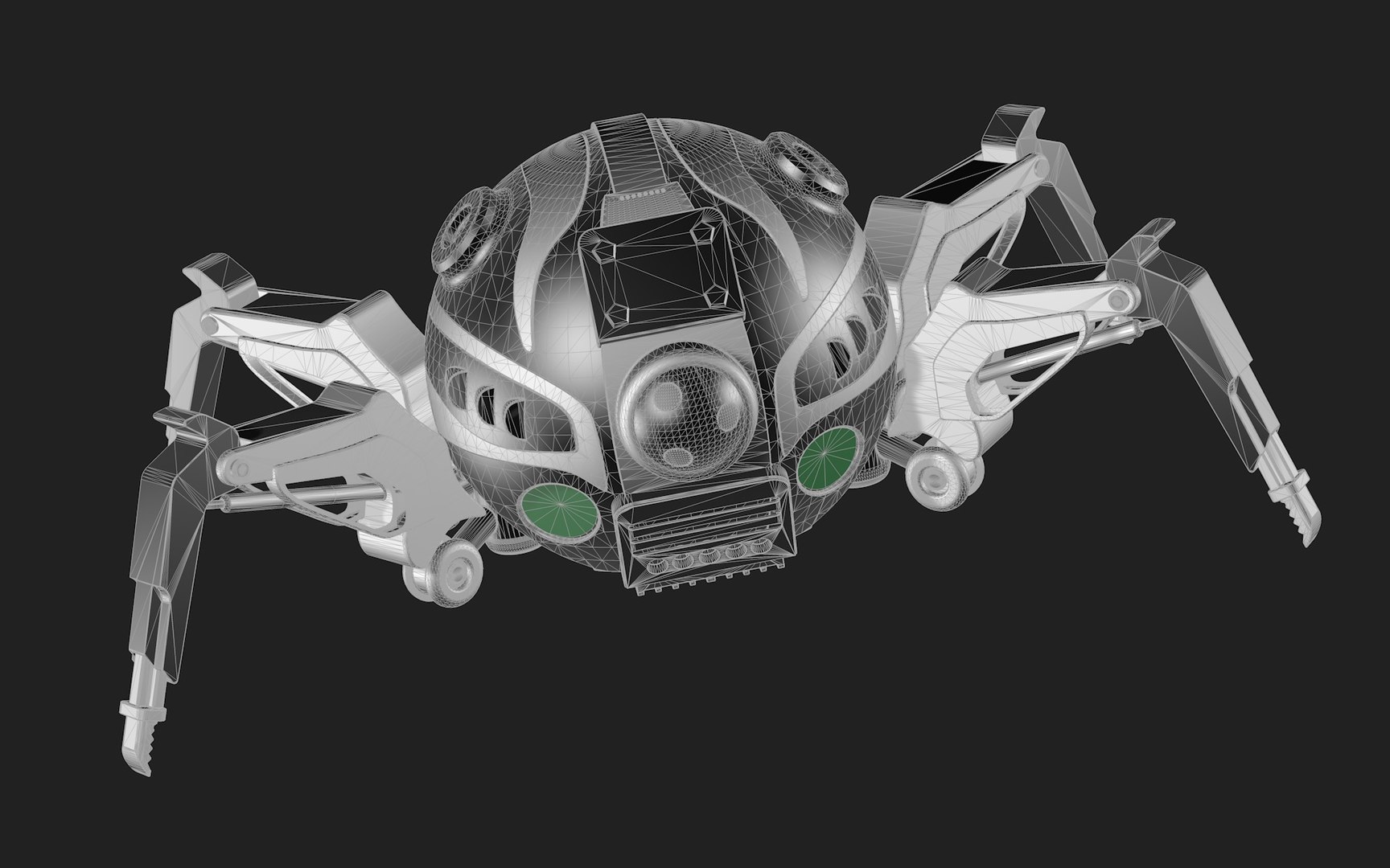 Robot Insect With Claws 3D Model - TurboSquid 2029912