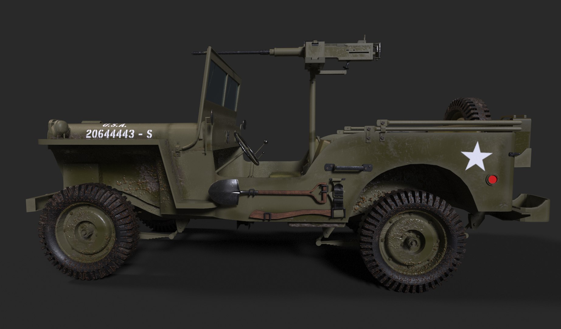 3D Willy Jeep Model - TurboSquid 1362166