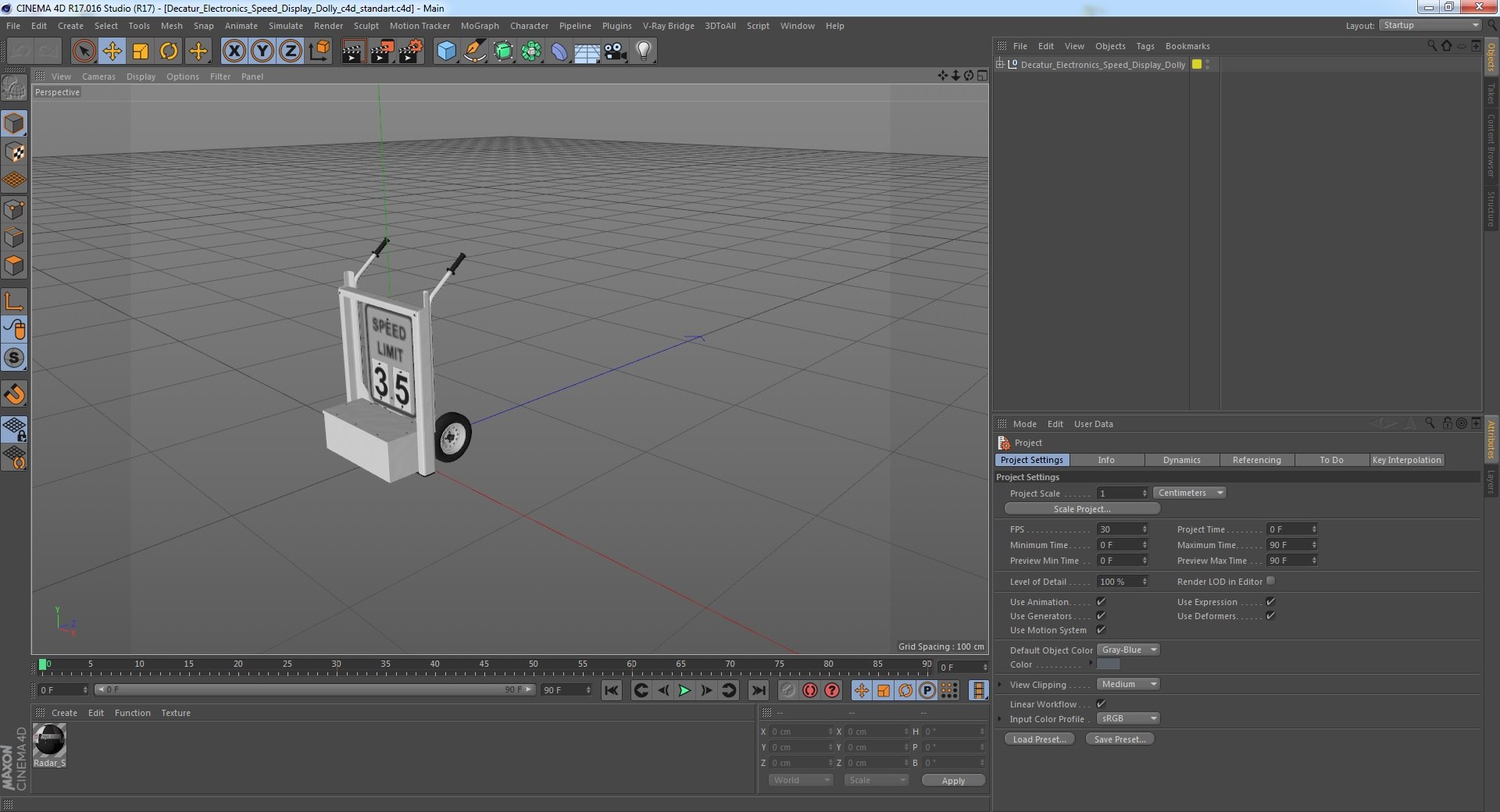 Decatur Electronics Speed Display 3D - TurboSquid 1631526