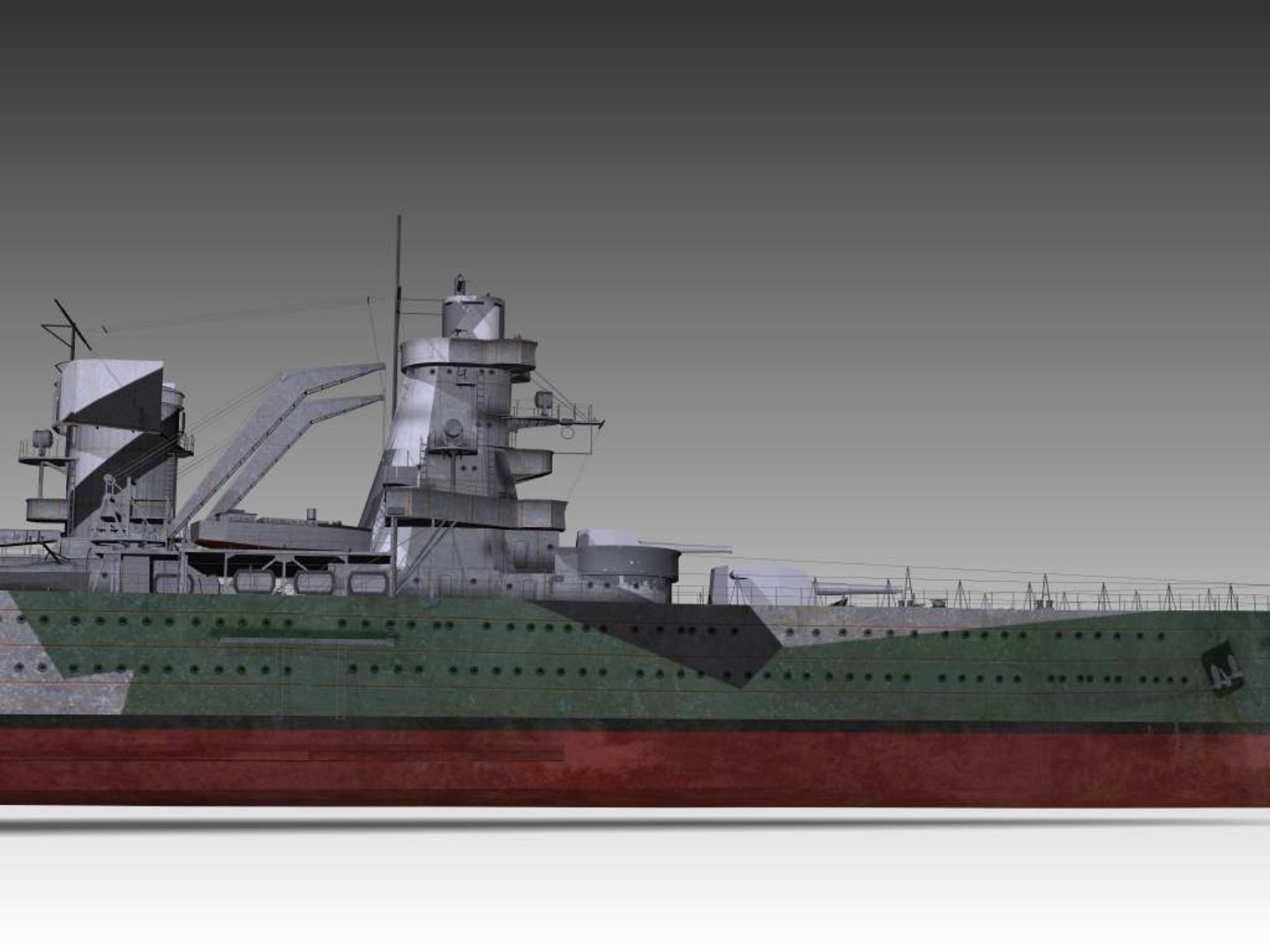 3dsmax Ruyter Class Cruiser