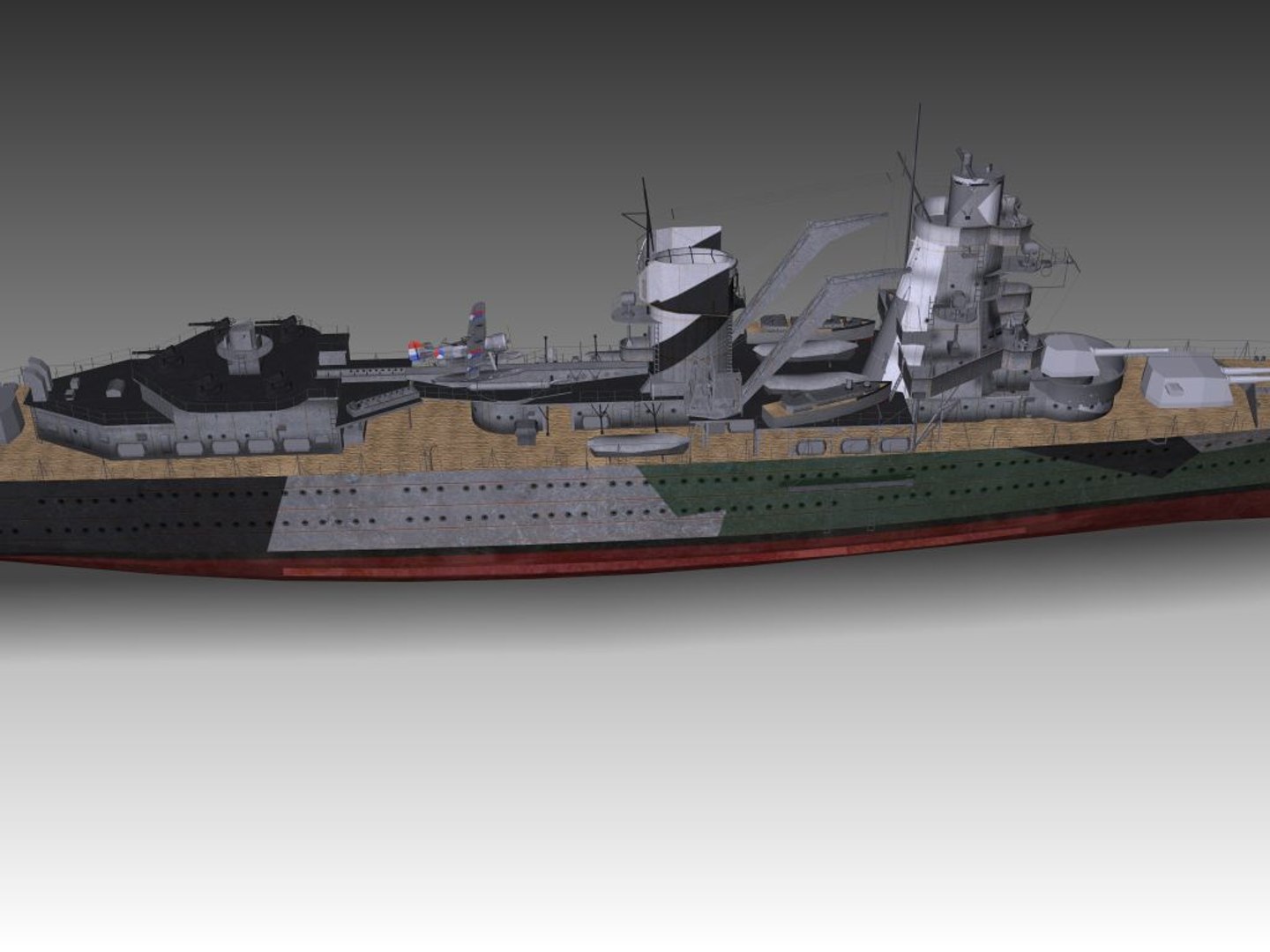 3dsmax Ruyter Class Cruiser