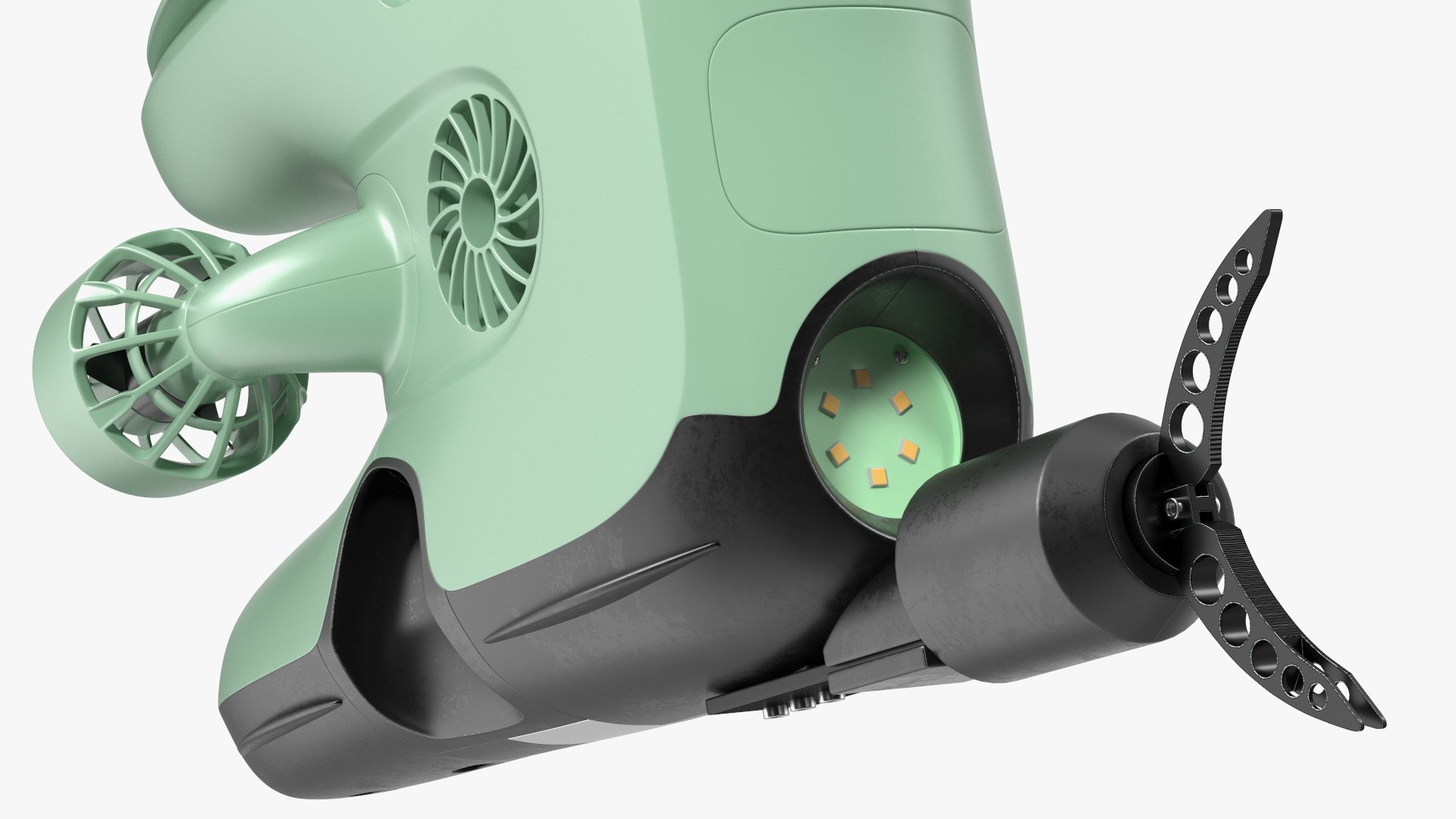 3D Underwater ROV With Gripper Hand Rigged For Maya - TurboSquid 2077099