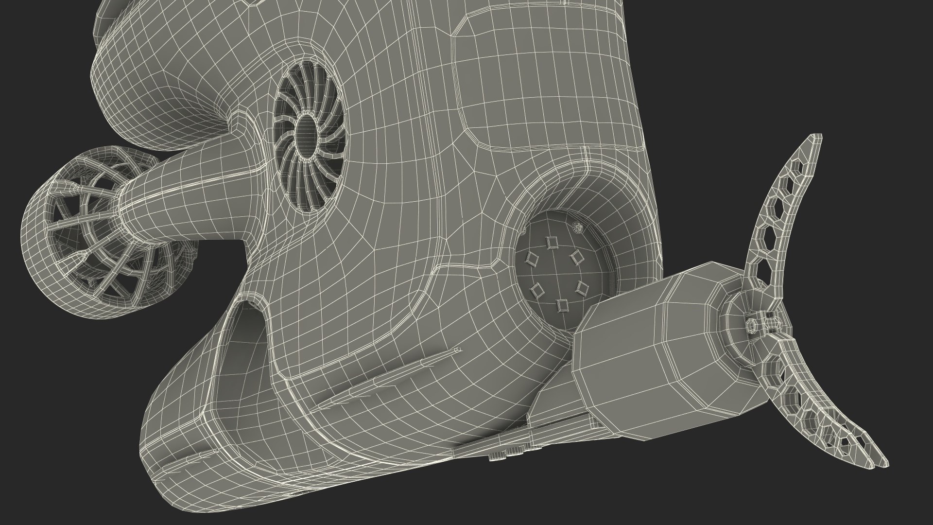 3D Underwater ROV with Gripper Hand Rigged for Maya - TurboSquid 2077099