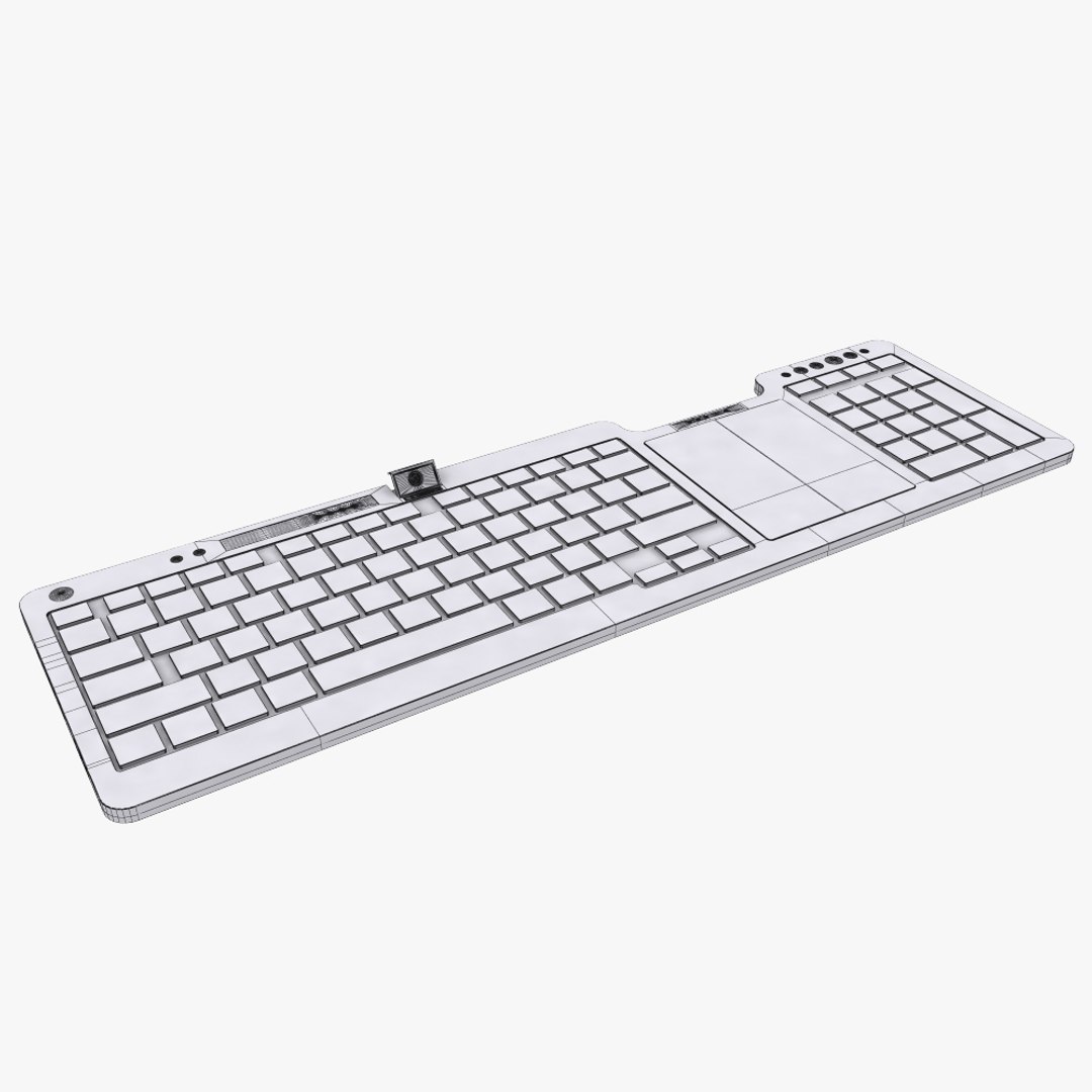 3d Model Ultra Slim Keyboard