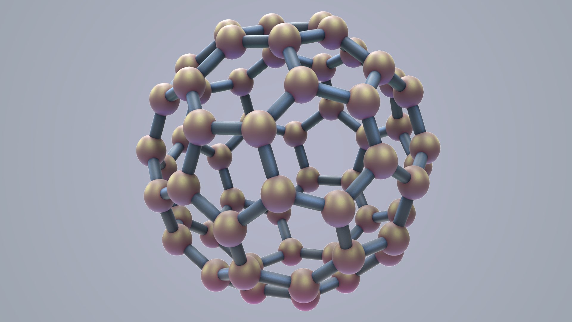 3D Model Carbon Structure Fullerene - TurboSquid 1502894
