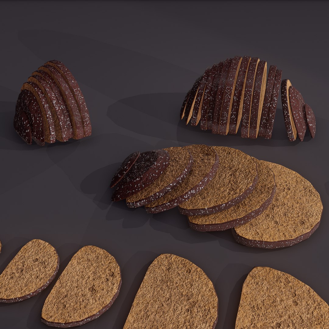 3D Model Medieval Rye Bread - TurboSquid 1408550