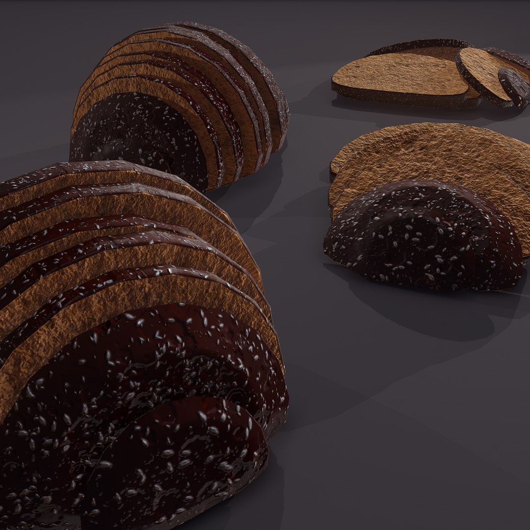3D Model Medieval Rye Bread - TurboSquid 1408550