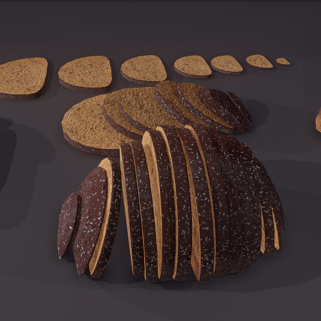 3D Model Medieval Rye Bread - TurboSquid 1408550