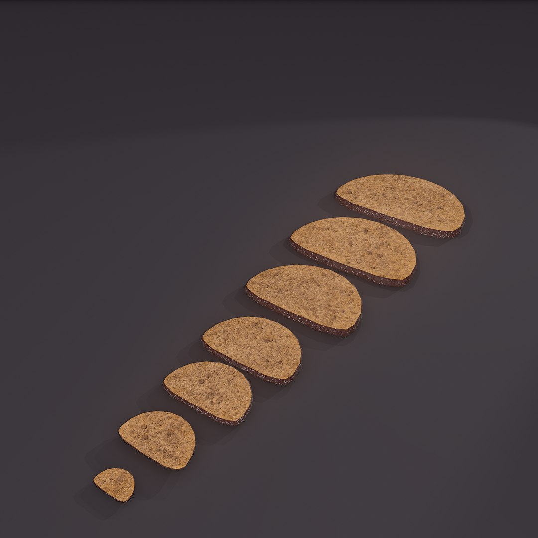 3D Model Medieval Rye Bread - TurboSquid 1408550