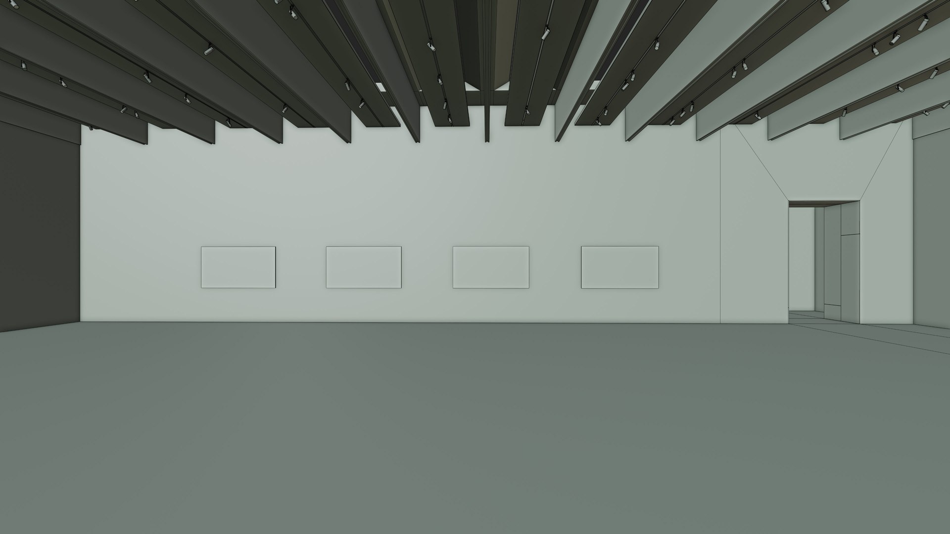 3D model Art Museum Gallery Interior 30b - TurboSquid 1893430