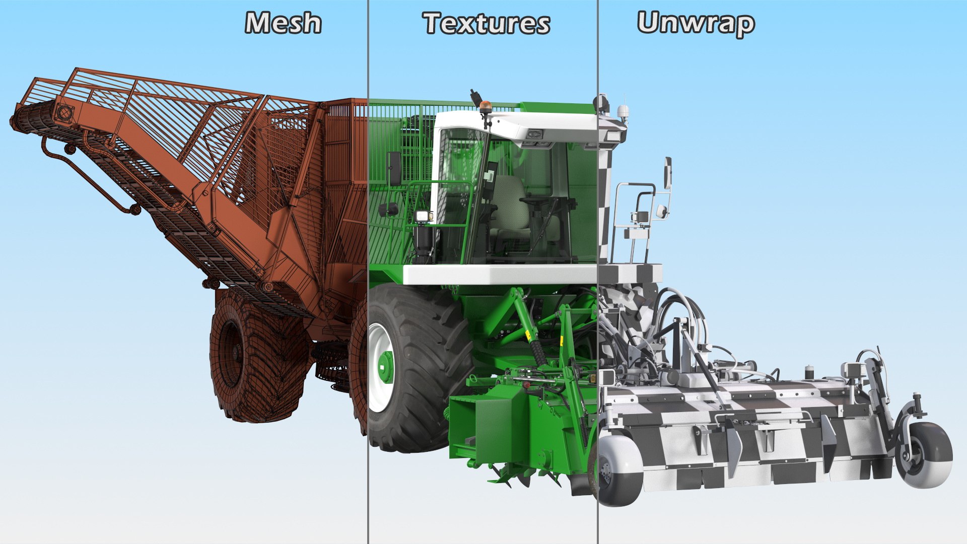 Self Propelled Sugar Beet Harvester Rigged 3D model - TurboSquid 1871211