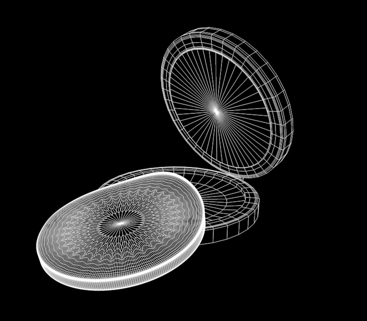 Cosmetic Powder 3d Model