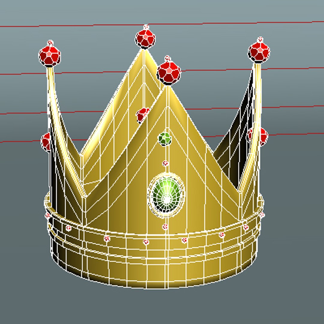 3d King Crown