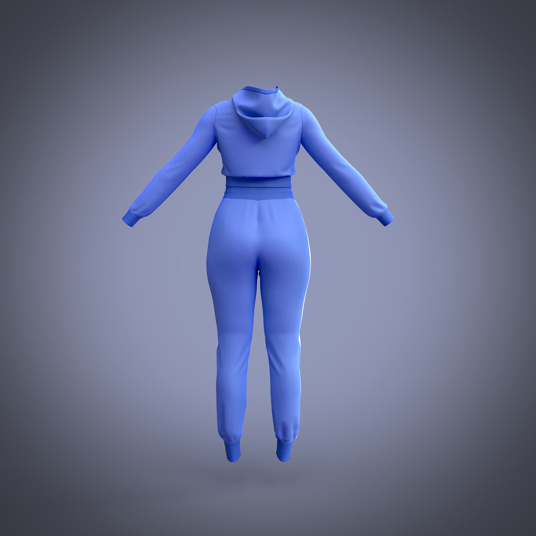 Tracksuit Female 3D - TurboSquid 1374046