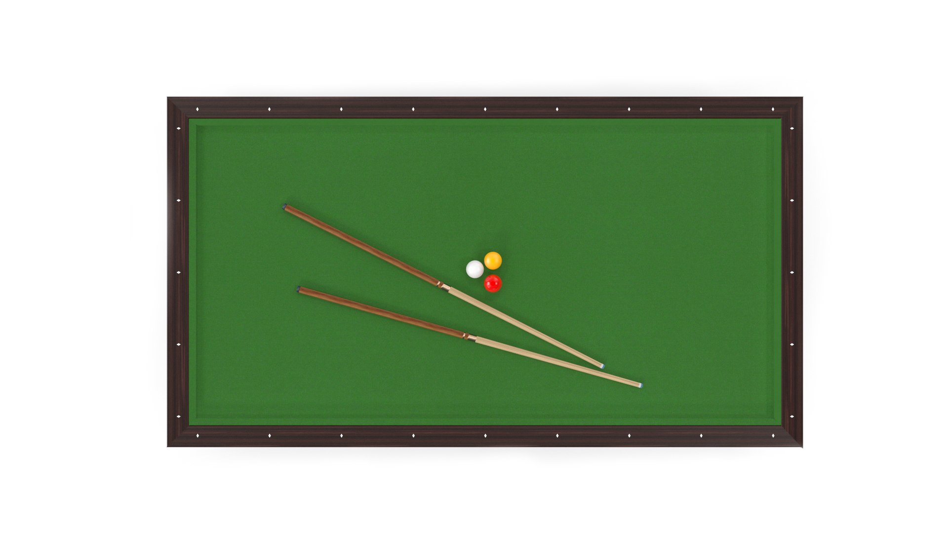 Cushion Billiards Table 3D - TurboSquid 1898704