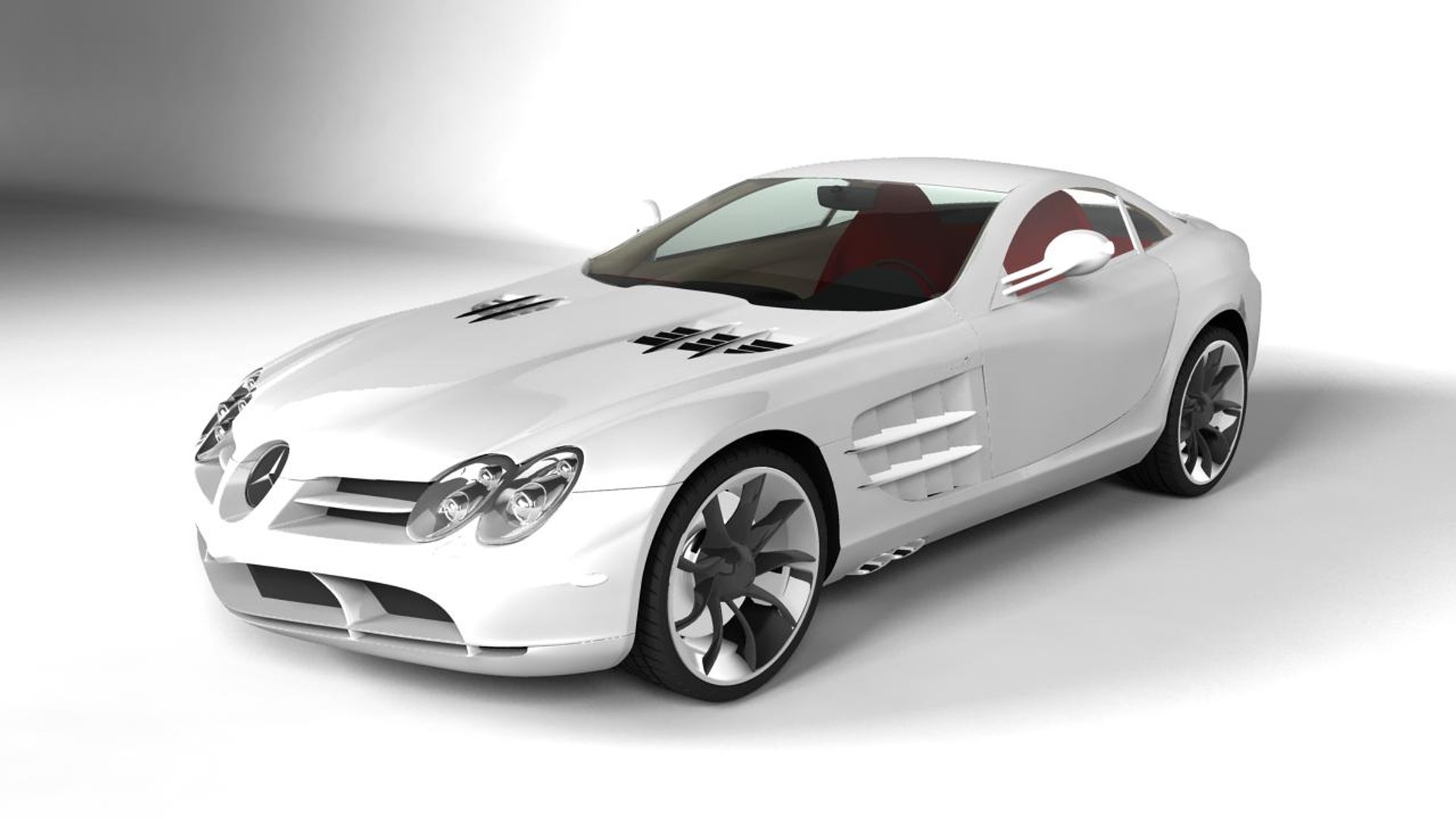 3d model car merceds mclaren slr