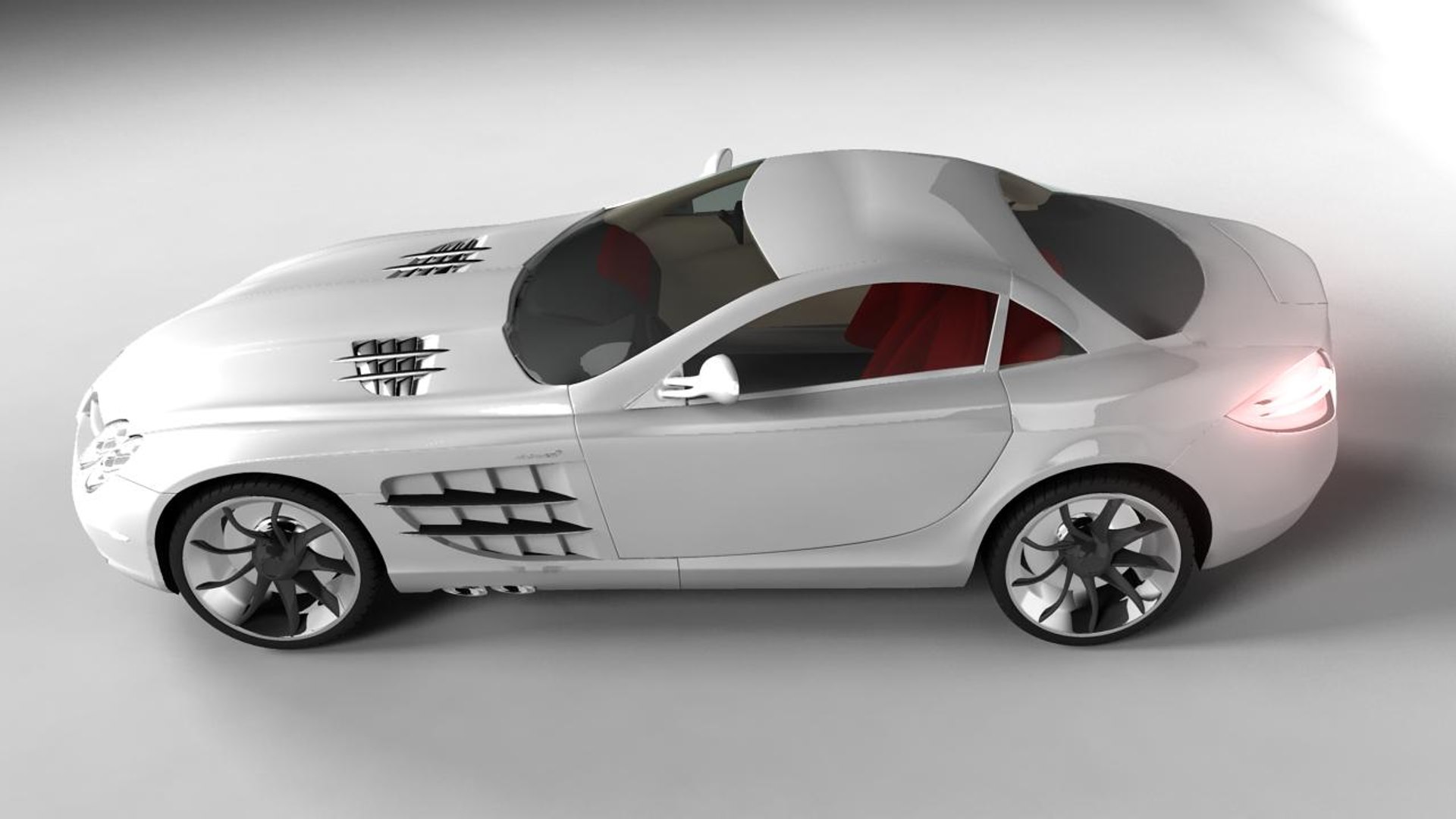 3d model car merceds mclaren slr
