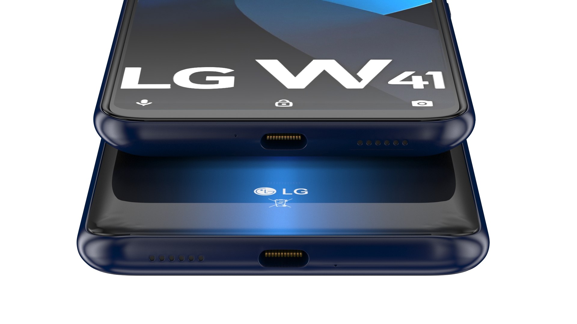 LG W41 Blue 3D Model - TurboSquid 2158750