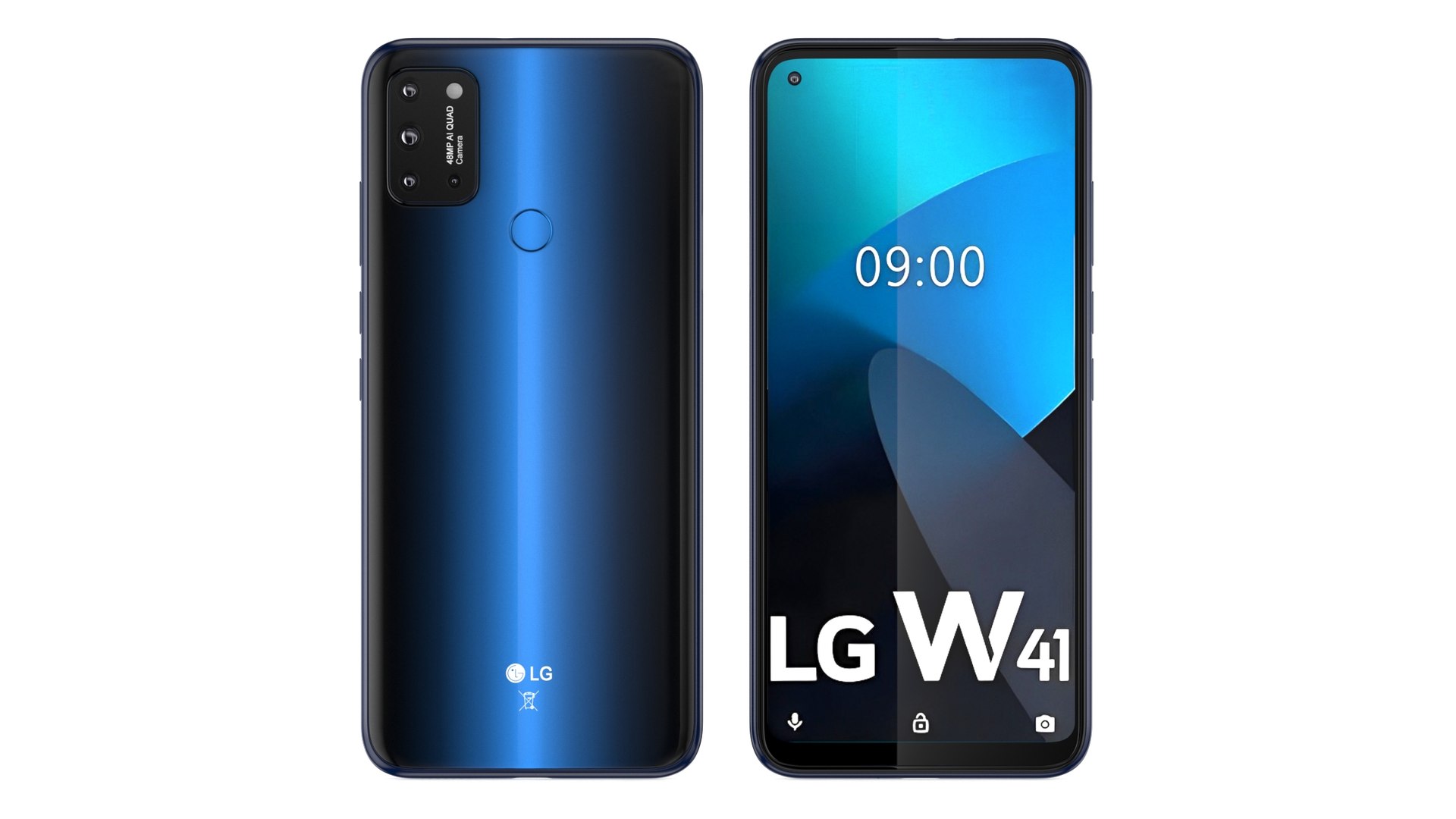 LG W41 Blue 3D Model - TurboSquid 2158750