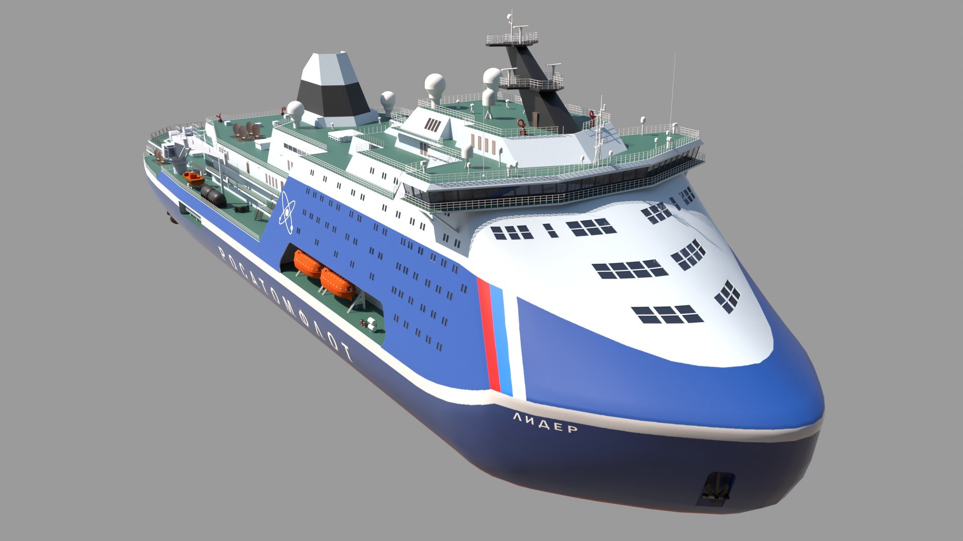 3D Leader Icebreaker model - TurboSquid 2120393