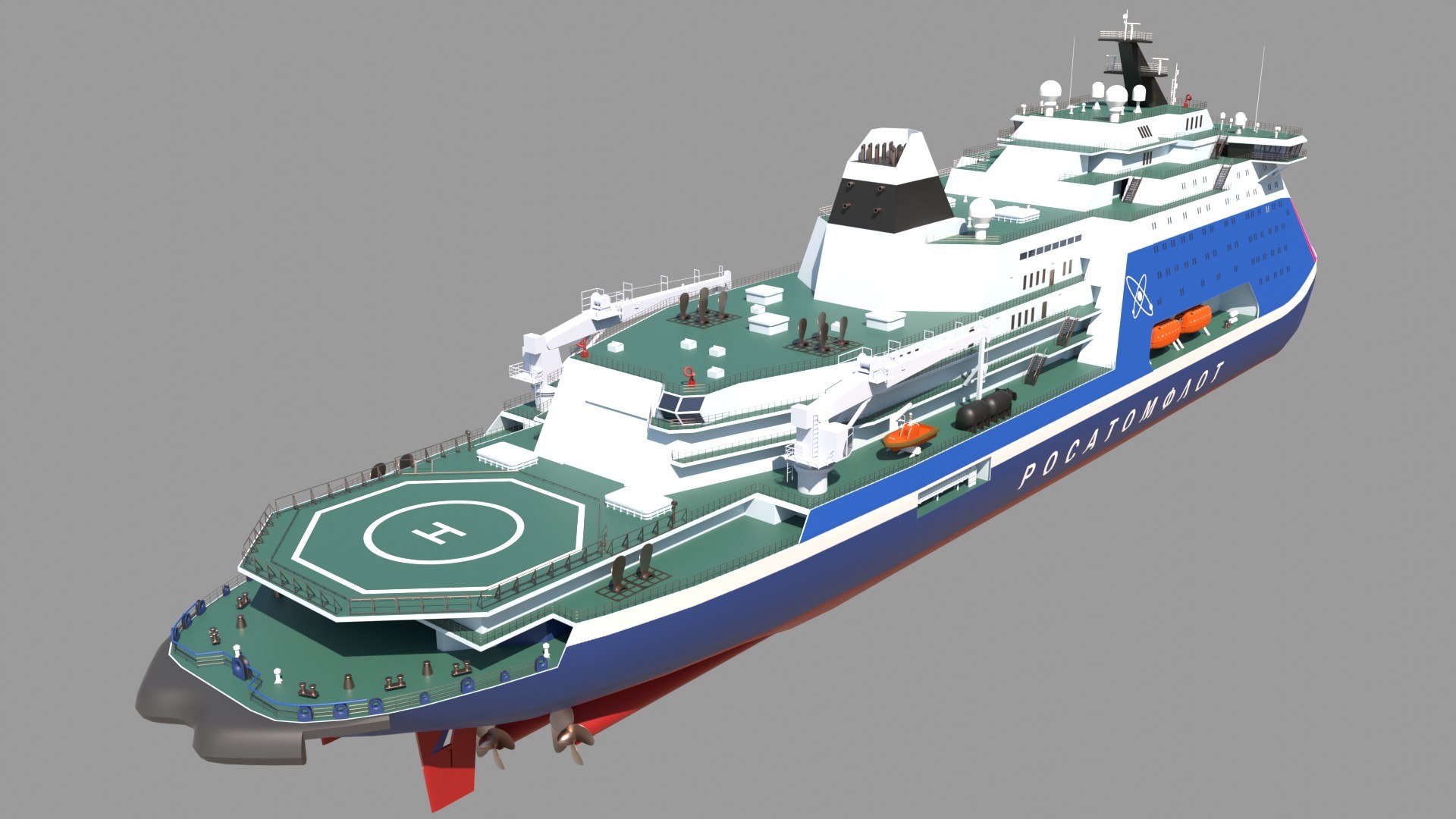 3D Leader Icebreaker model - TurboSquid 2120393