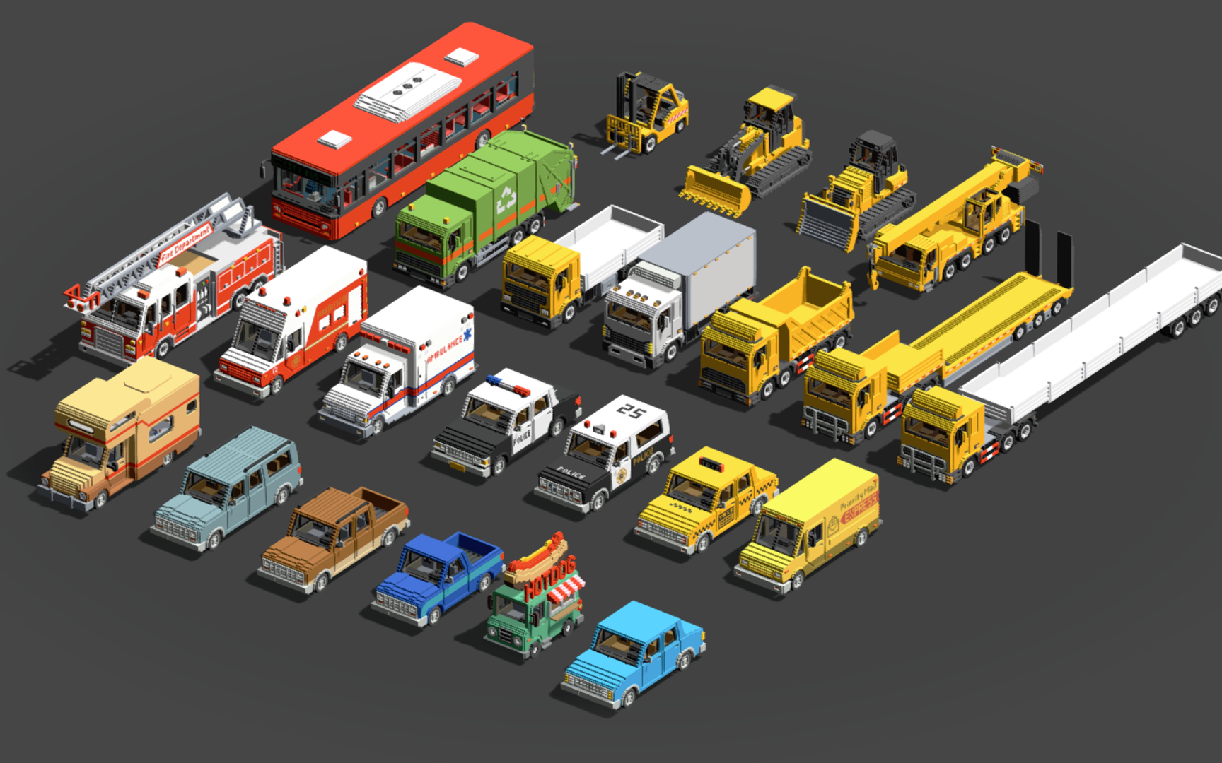 Voxel 24 pack model - TurboSquid 1427791
