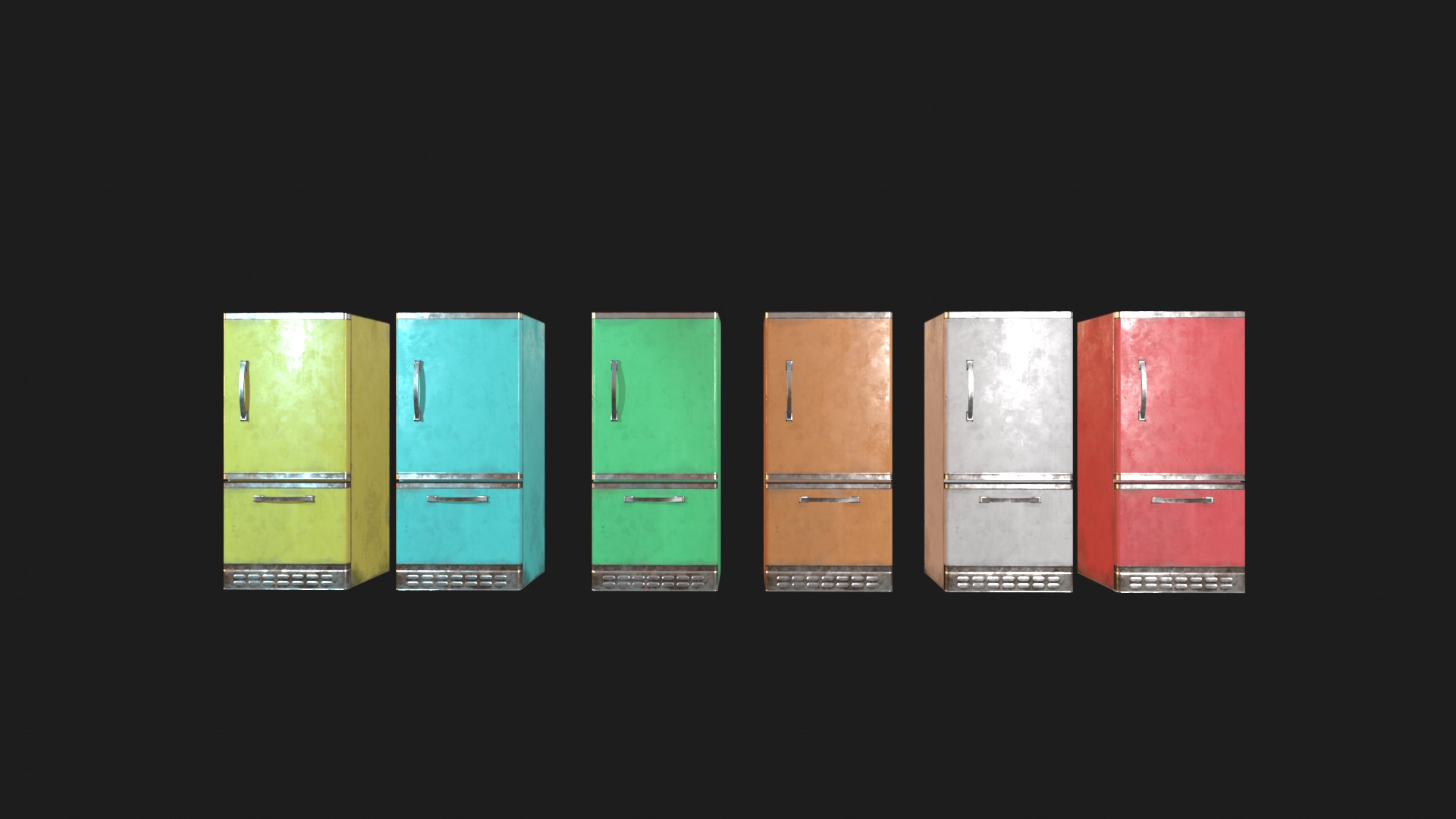 90s Refrigerator3D模型 - TurboSquid 2002275