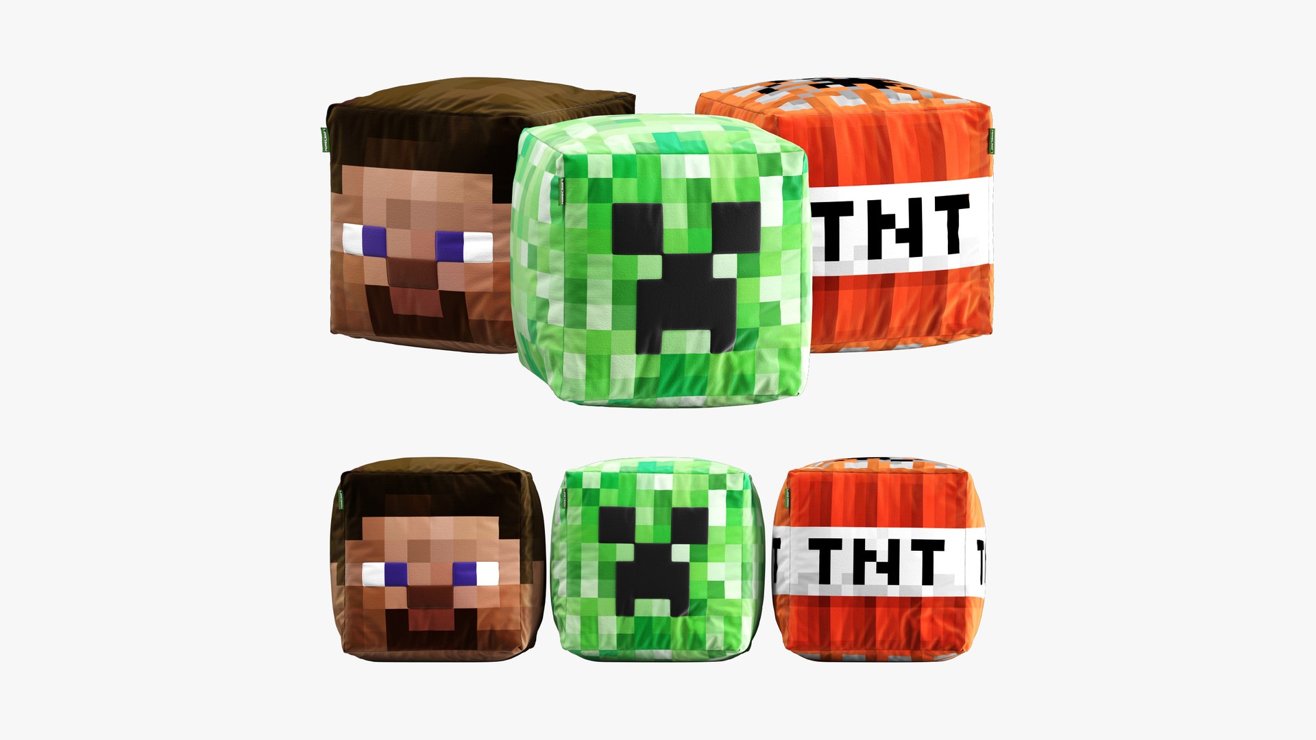 Minecraft Ottoman Set 001 3D Model - TurboSquid 1949647